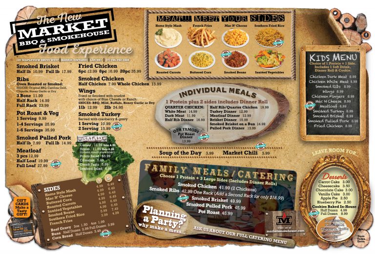 The Market Buffet and Grill, Barrie, Ontario » Our Menu